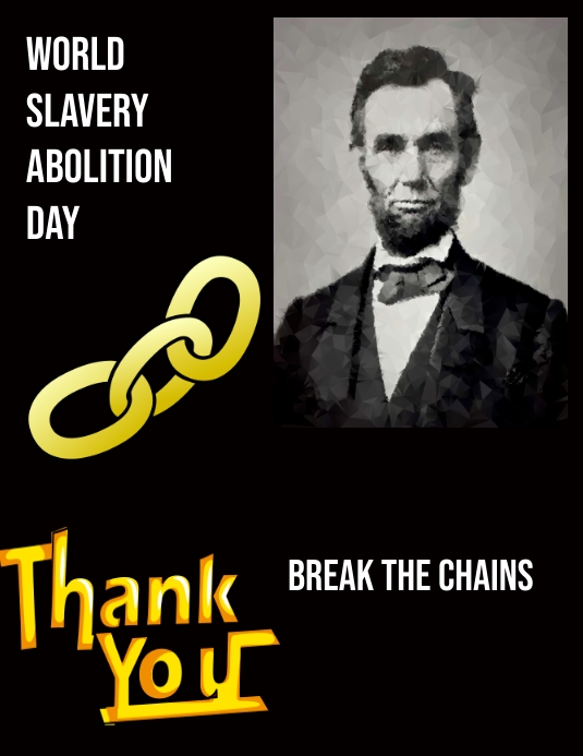 world slavery abolition day Template | PosterMyWall