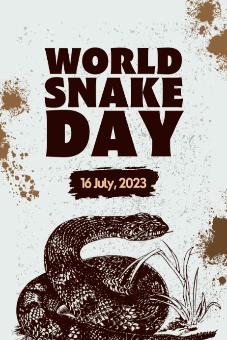 Plantilla de World Snake Day | PosterMyWall