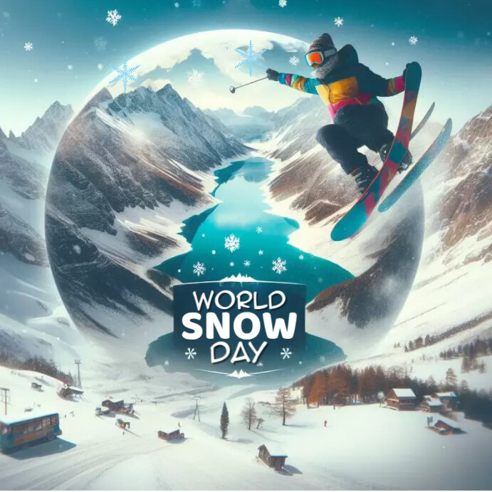 World Snow Day design template | PosterMyWall