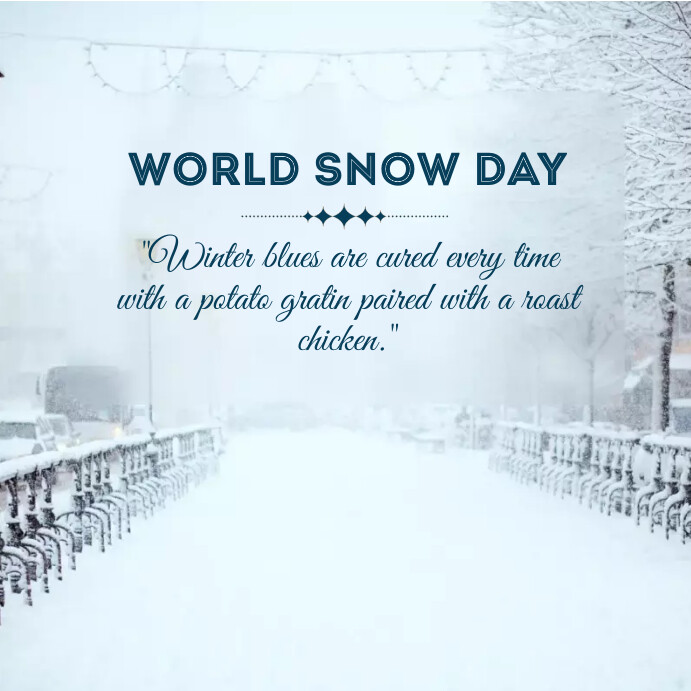 World Snow Day Instagram Post Template | PosterMyWall