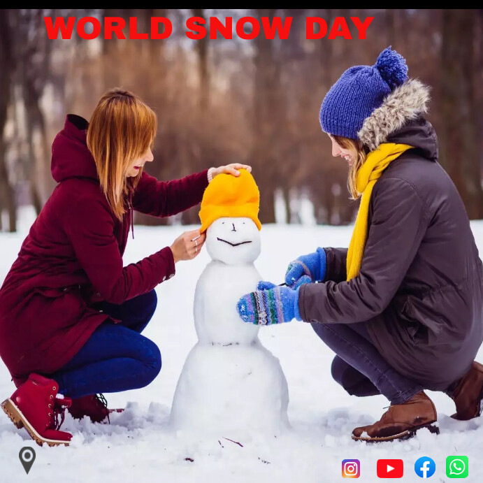 WORLD SNOW DAY TEMPLATE | PosterMyWall