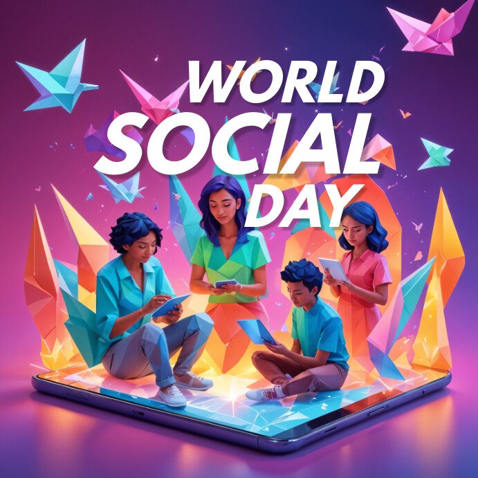 World Social Media Day Instagram Post Template | PosterMyWall