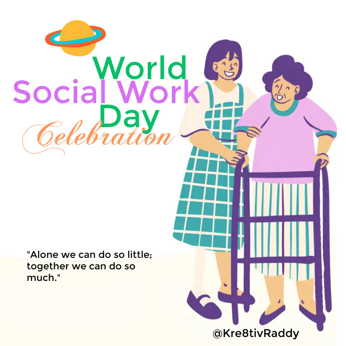 Copy of World Social Work Day | PosterMyWall
