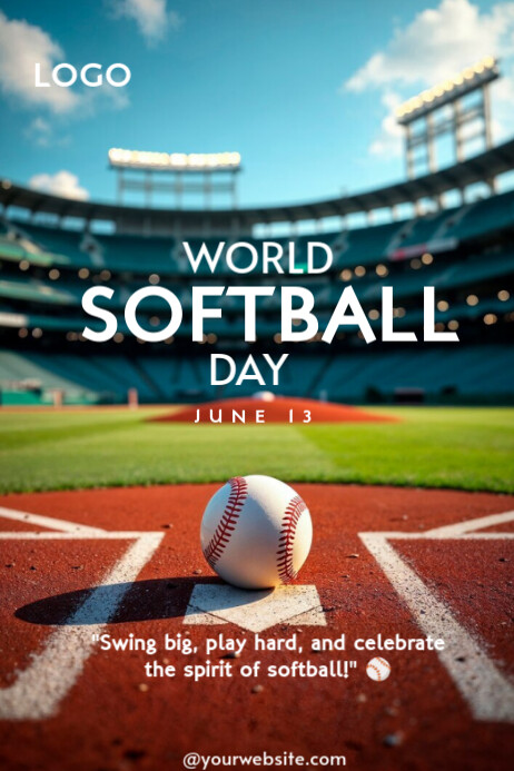 Copy of World Softball Day Template Poster | PosterMyWall