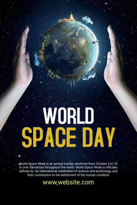 World Space Week Template | PosterMyWall