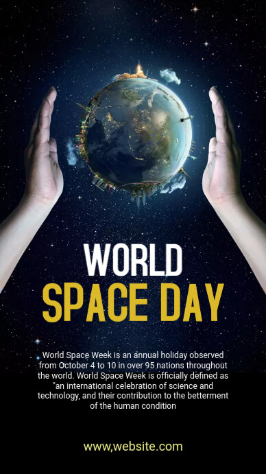 World Space Week Template | PosterMyWall