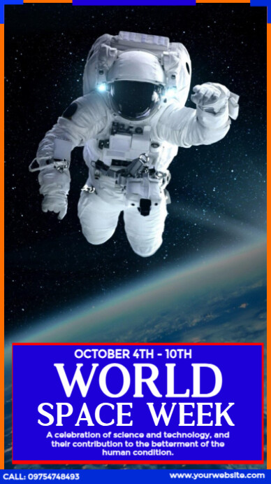 World Space Week Design Template | PosterMyWall
