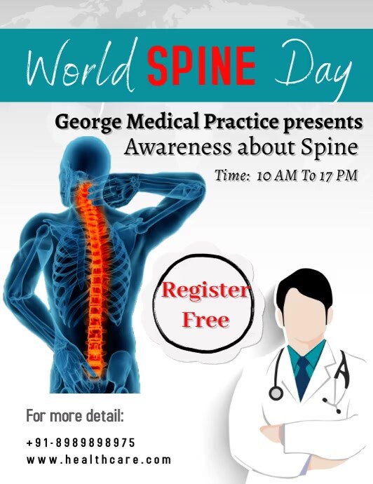 WORLD SPINE DAY Template | PosterMyWall
