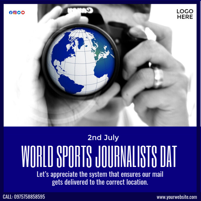 Plantilla de World Sports Journalists Day | PosterMyWall