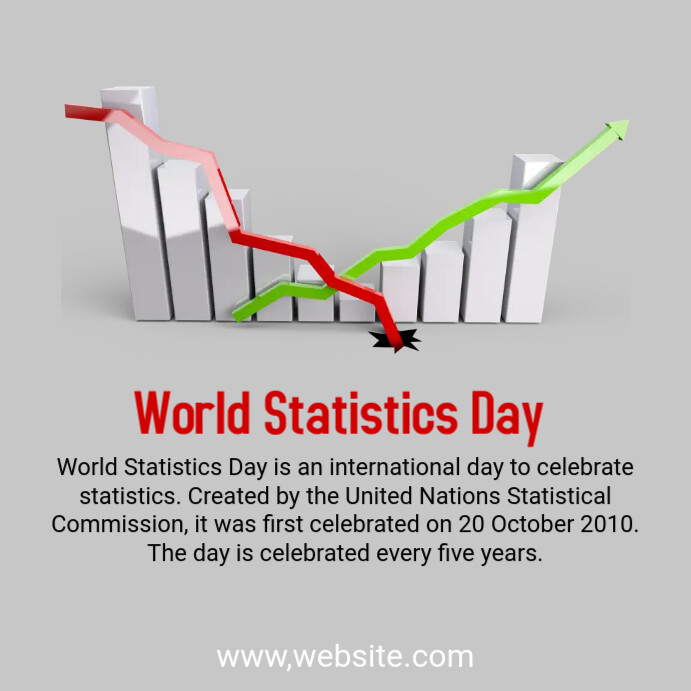 World Statistics Day Template | PosterMyWall