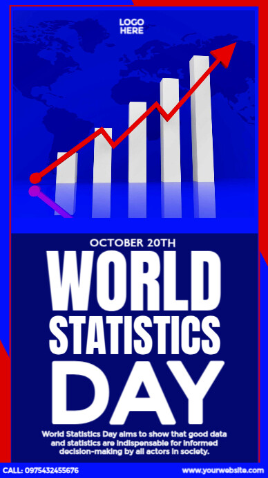 World Statistics Day Design Template | PosterMyWall