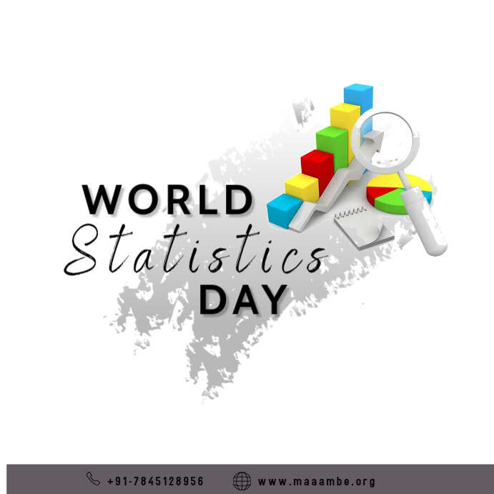 WORLD STATISTICS DAY Template | PosterMyWall