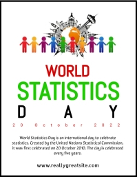 world statistics day flyer template | PosterMyWall