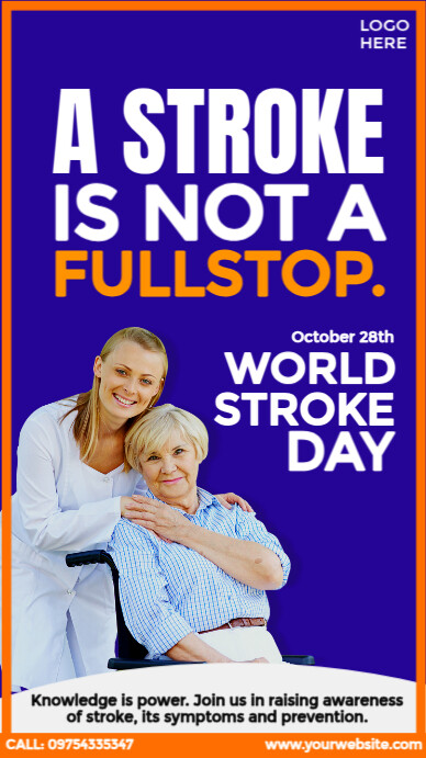 Copy of World Stroke Day Design | PosterMyWall