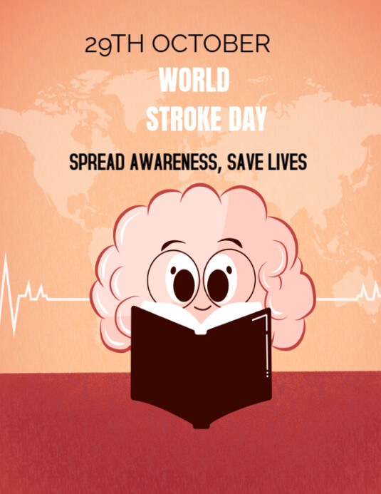 World stroke Day Flyer Template | PosterMyWall