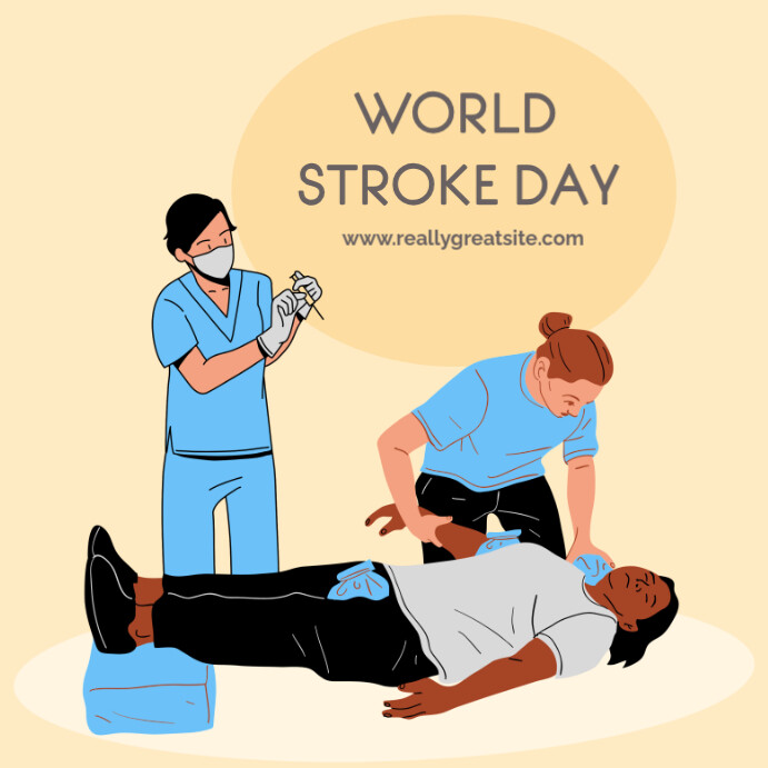 WORLD STROKE DAY IG POST Template | PosterMyWall