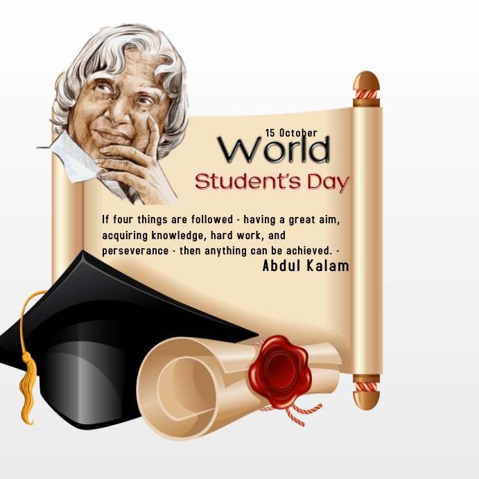 World Student’s Day Template | PosterMyWall