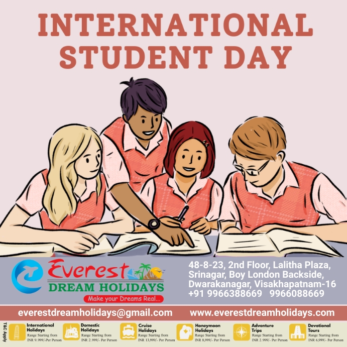 World Student's Day Template | PosterMyWall