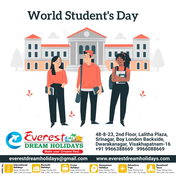 World Student's Day Template | PosterMyWall