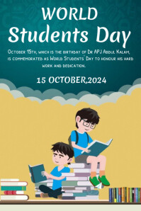 World Students Day 2024 Template | PosterMyWall