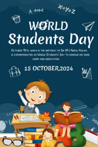 World Students Day 2024 Template | PosterMyWall