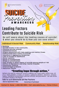 207+ Free Templates for 'Suicide prevention poster' | PosterMyWall