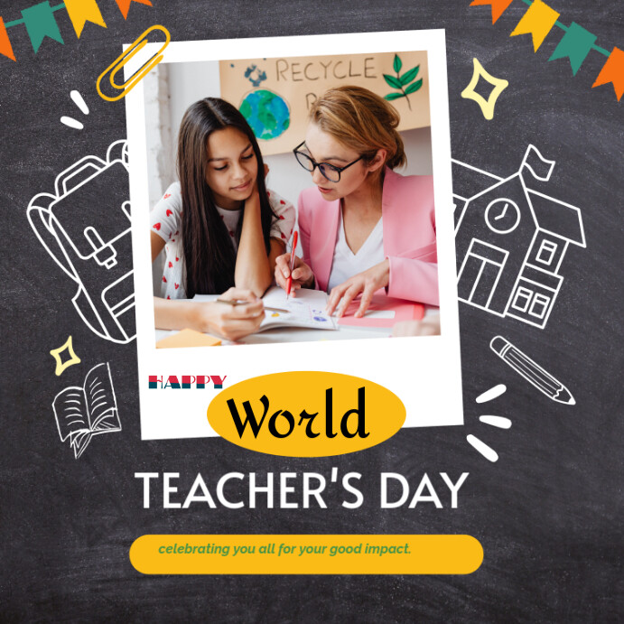 World teacher's Day Template | PosterMyWall