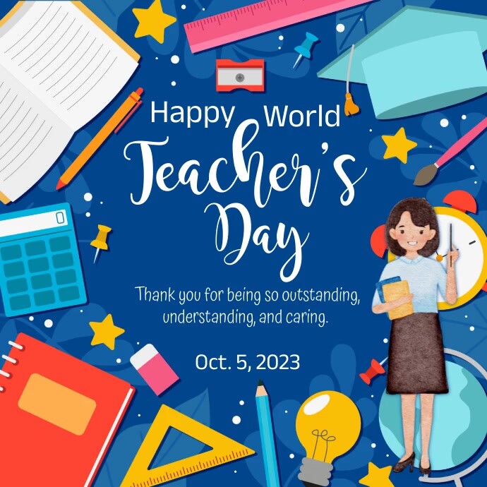 WORLD TEACHER'S DAY Template | PosterMyWall