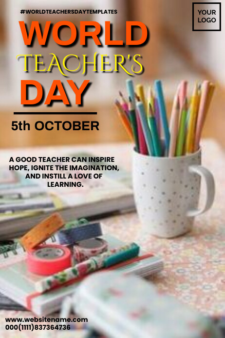 World teacher's day template | PosterMyWall