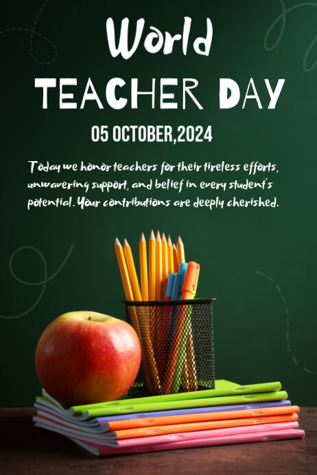 World Teacher Day 2024 Template | PosterMyWall