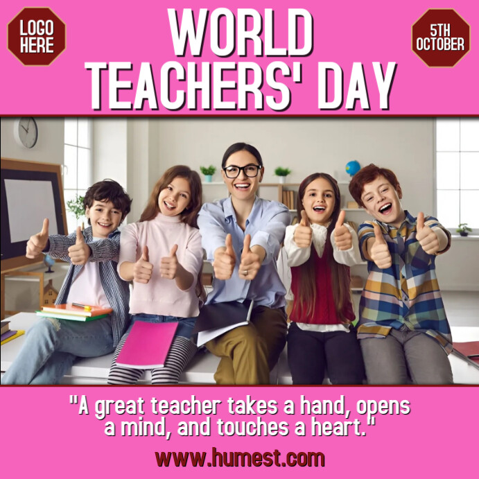 World Teachers' Day design Template | PosterMyWall