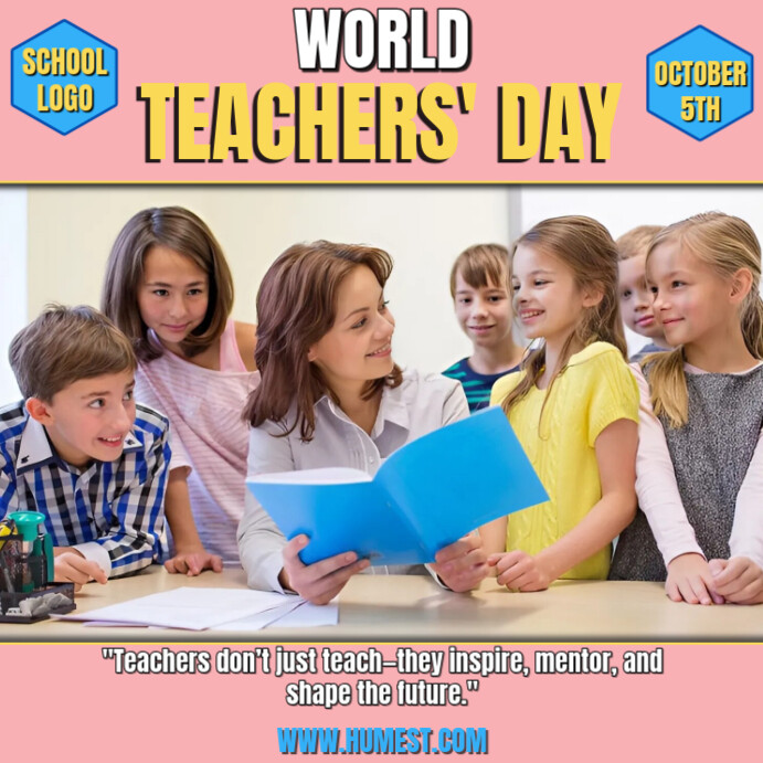 World Teachers Day Design Template | PosterMyWall
