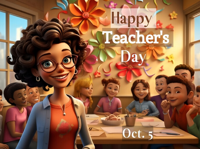World Teachers Day October 5 Template | PosterMyWall