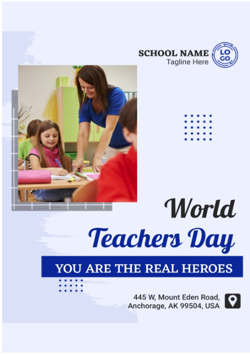 World Teachers Day Template | PosterMyWall