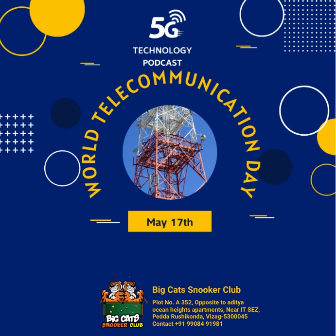 Plantilla de world tele communication day | PosterMyWall