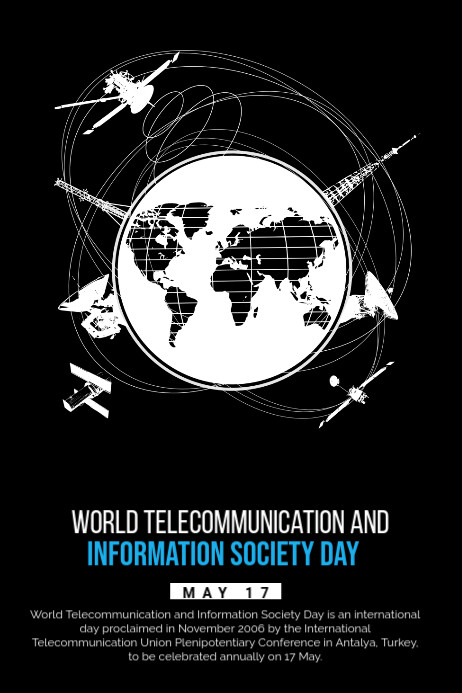 World Telecommunication and Information day Template | PosterMyWall