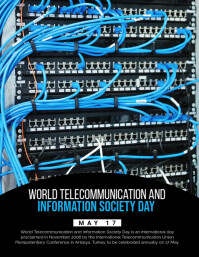World Telecommunication and Information day Template | PosterMyWall