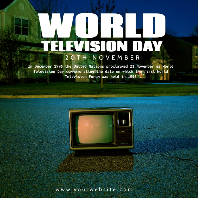 World Television Day Poster Template | PosterMyWall