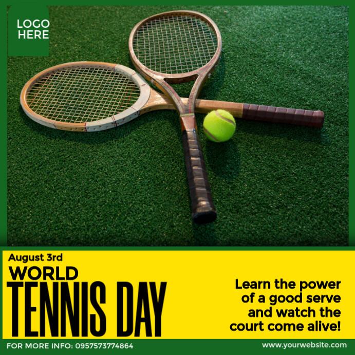 Copy of World Tennis Day | PosterMyWall