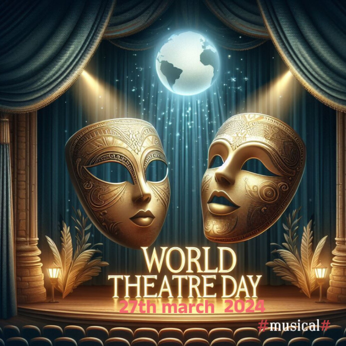 Copy of World theatre day flyer | PosterMyWall