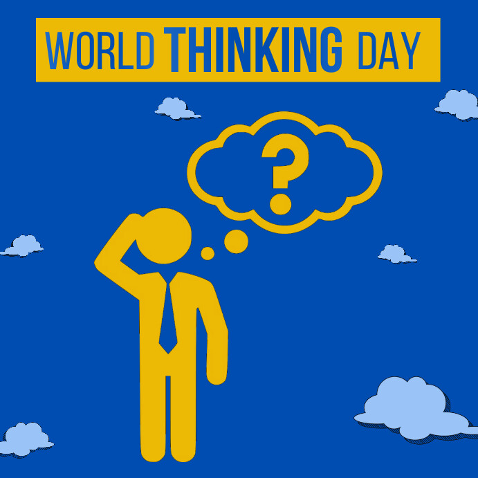 World thinking day background design Template | PosterMyWall
