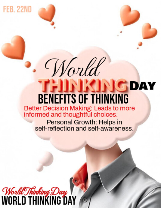 Copy of World Thinking Day | PosterMyWall