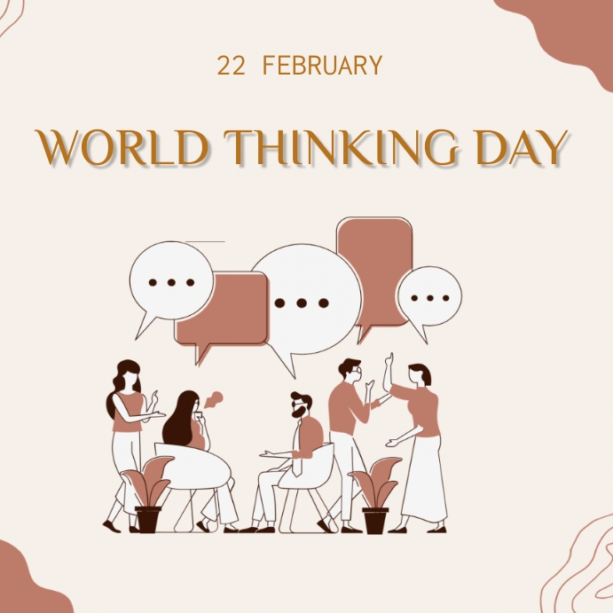 World thinking day instagram poster Template | PosterMyWall