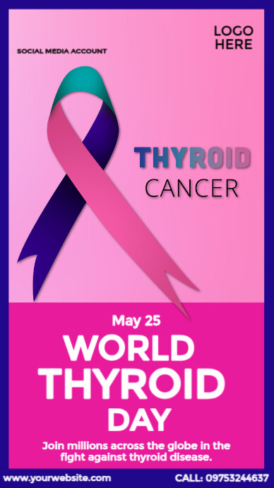 World Thyroid Day Campaign Awareness Templat | PosterMyWall