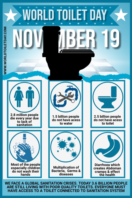 World Toilet Day Flyer Template | PosterMyWall