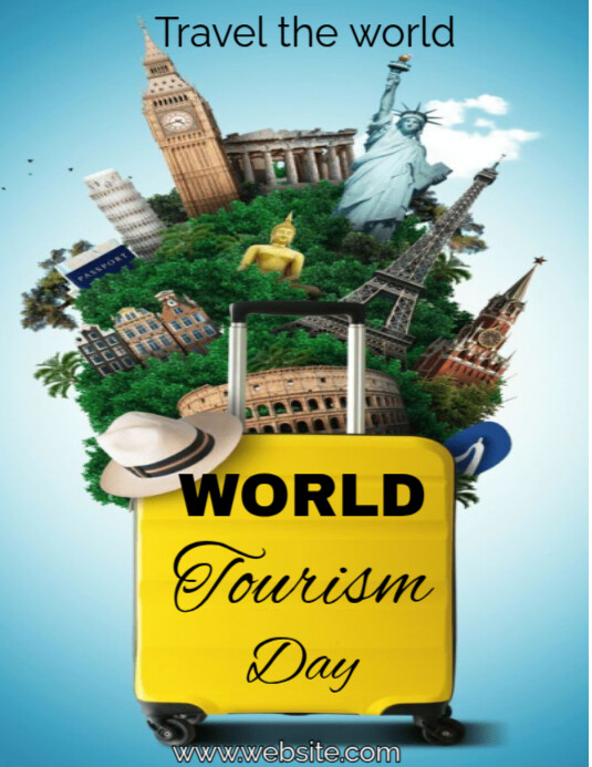 Plantilla de World Tourism Day Design Poster Flyer (us Letter ...