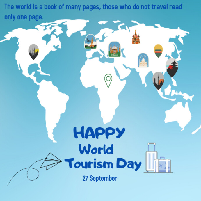 World Tourism Day Template | PosterMyWall