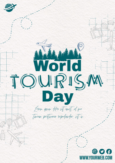 World Tourism Day Poster Template | PosterMyWall