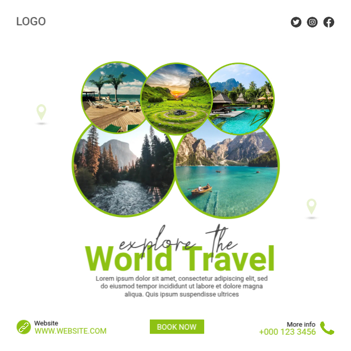 World Travel Template | PosterMyWall