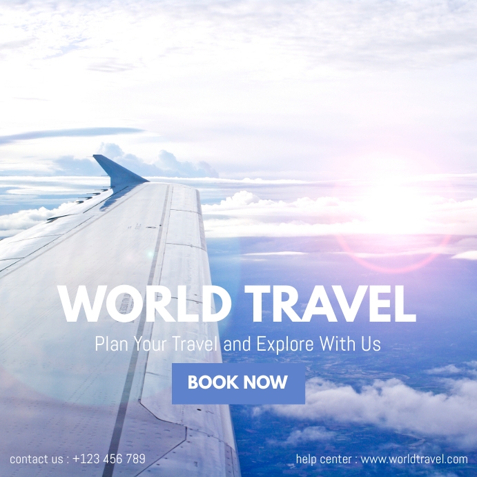 WORLD TRAVEL Template | PosterMyWall